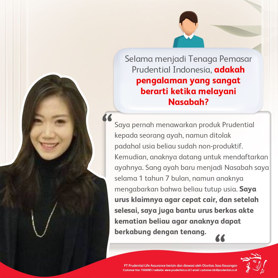 testimoni agent | Prudential Indonesia